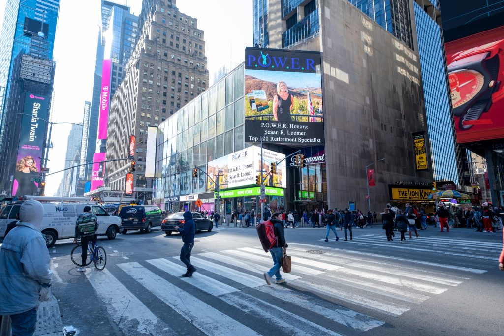 Time Square - Professional Organization of Women of Excellence Recognized
